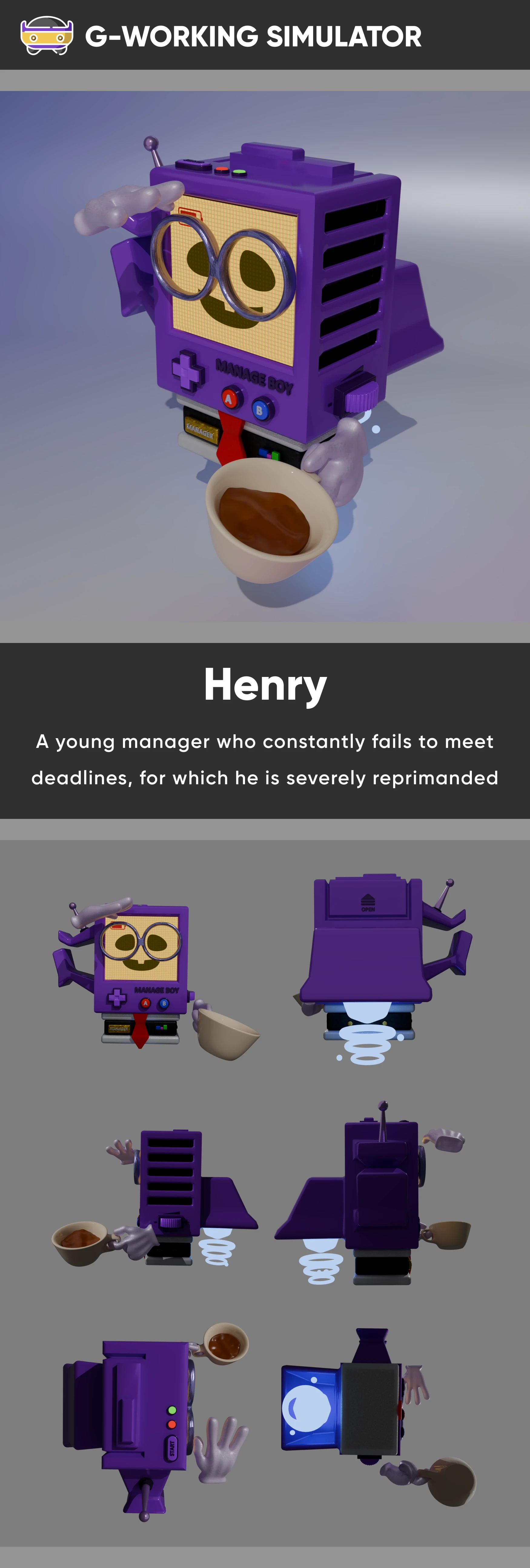 Character Robot Henry — Dprofile